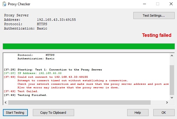 How to Check Proxy and Firewall Settings
